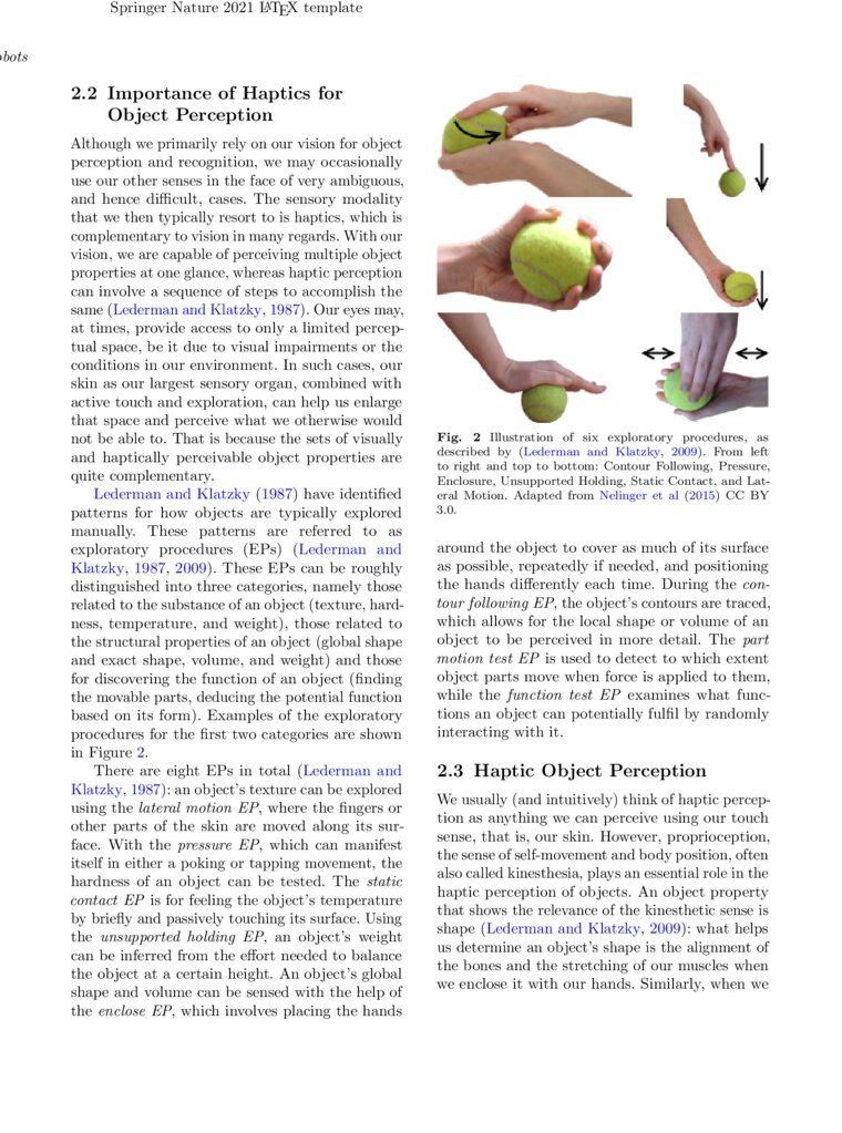 Visuo-Haptic Object Perception for Robots: An Overview | DeepAI