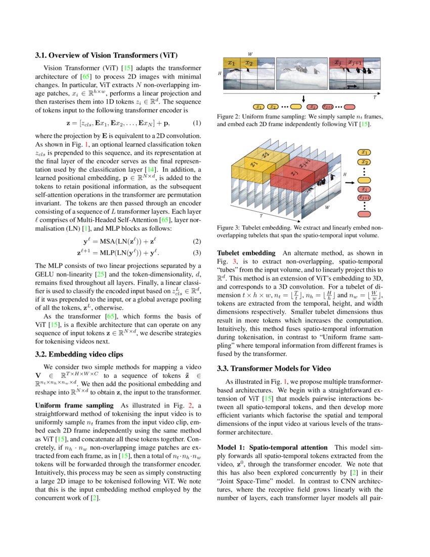ViViT: A Video Vision Transformer | DeepAI