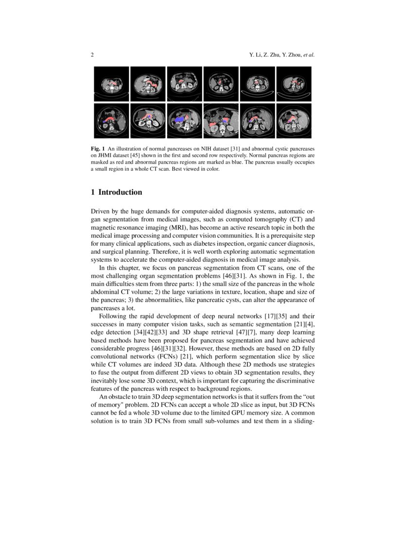 Volumetric Medical Image Segmentation: A 3D Deep Coarse-to-fine ...