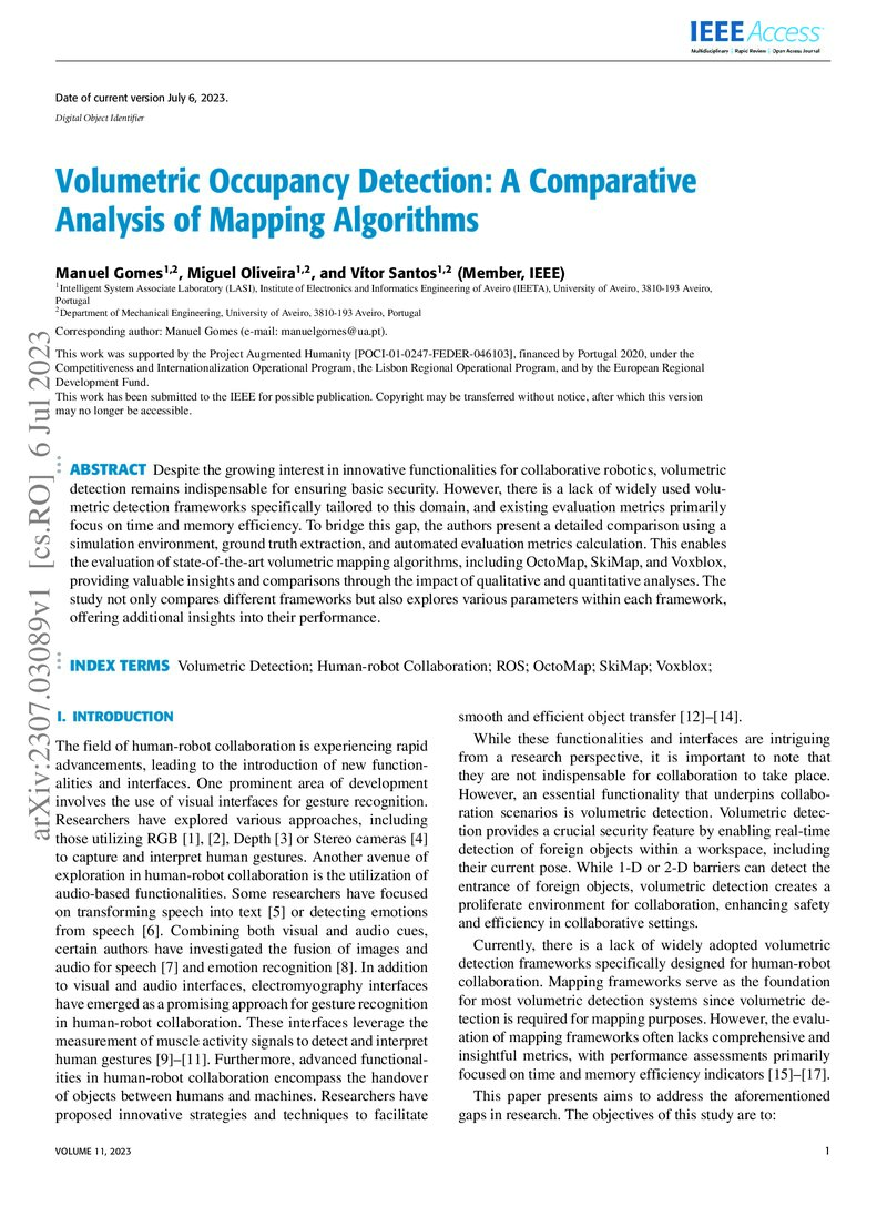 Volumetric Occupancy Detection A Comparative Analysis Of Mapping