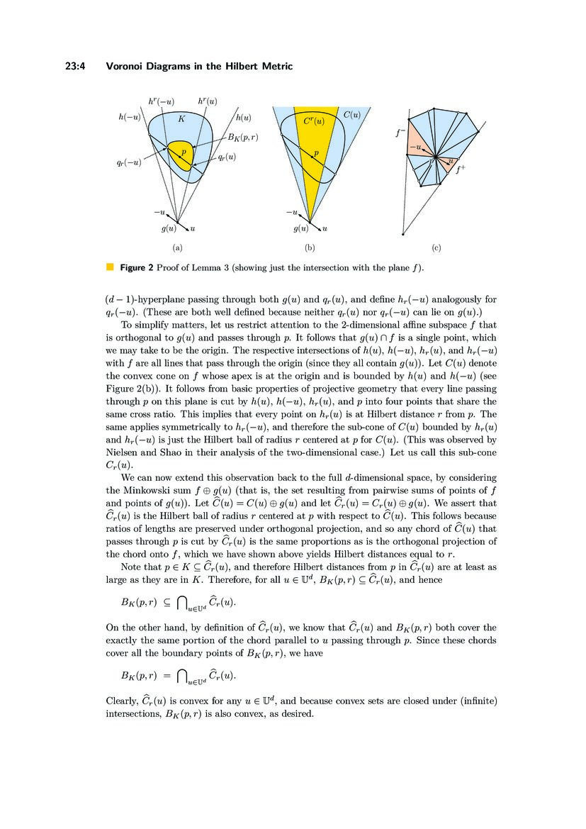 Voronoi Diagrams in the Hilbert Metric | DeepAI