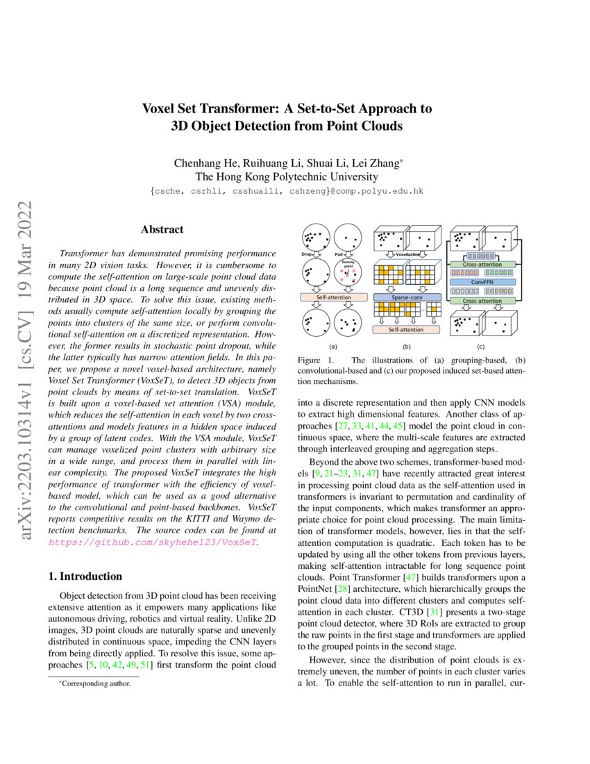 Voxel Set Transformer A Set To Set Approach To 3d Object Detection 3795