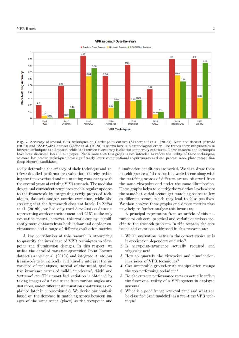 Vpr Bench An Open Source Visual Place Recognition Evaluation Framework With Quantifiable