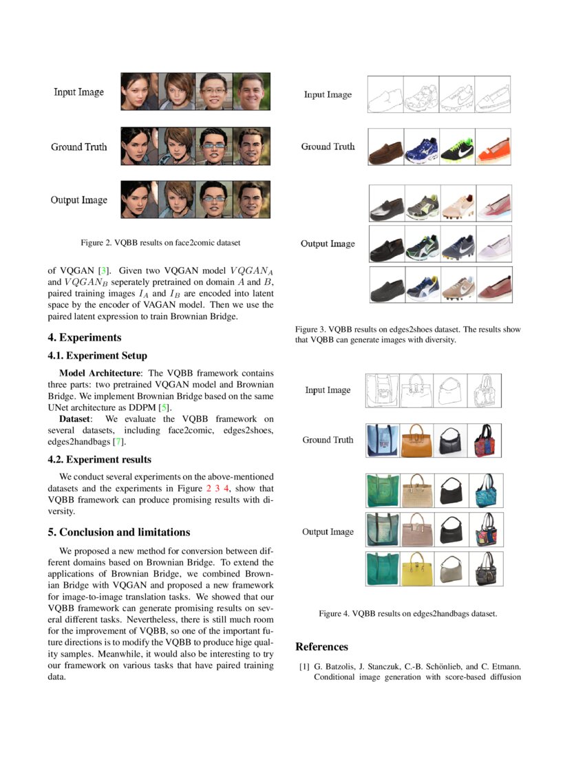 Vqbb Image To Image Translation With Vector Quantized Brownian Bridge Deepai 0633