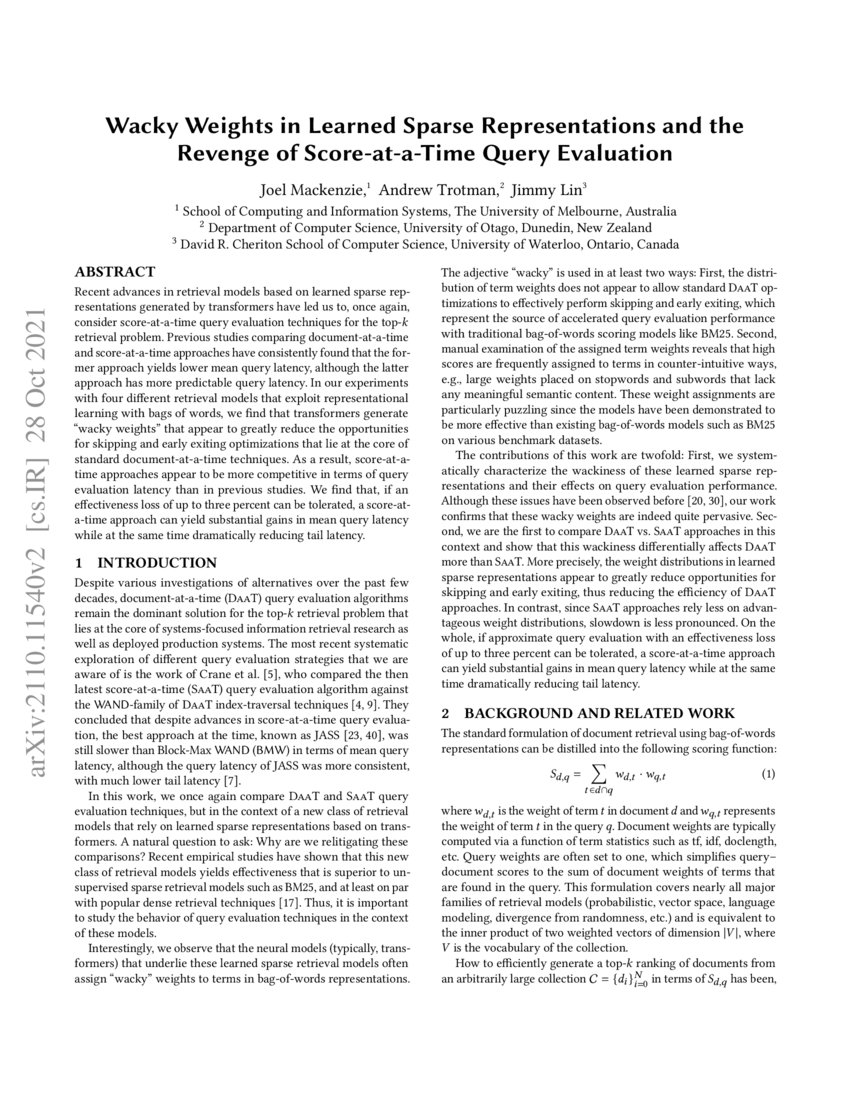 Wacky Weights in Learned Sparse Representations and the Revenge of ...