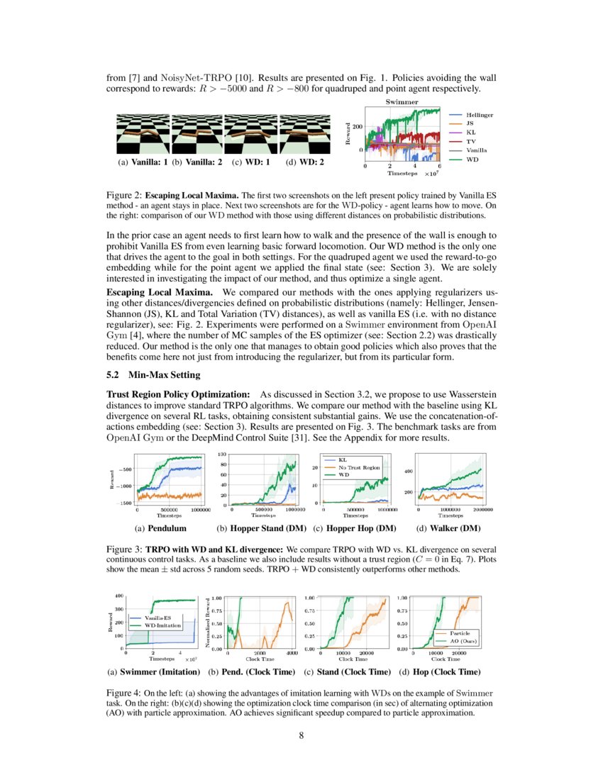 Wasserstein Reinforcement Learning | DeepAI