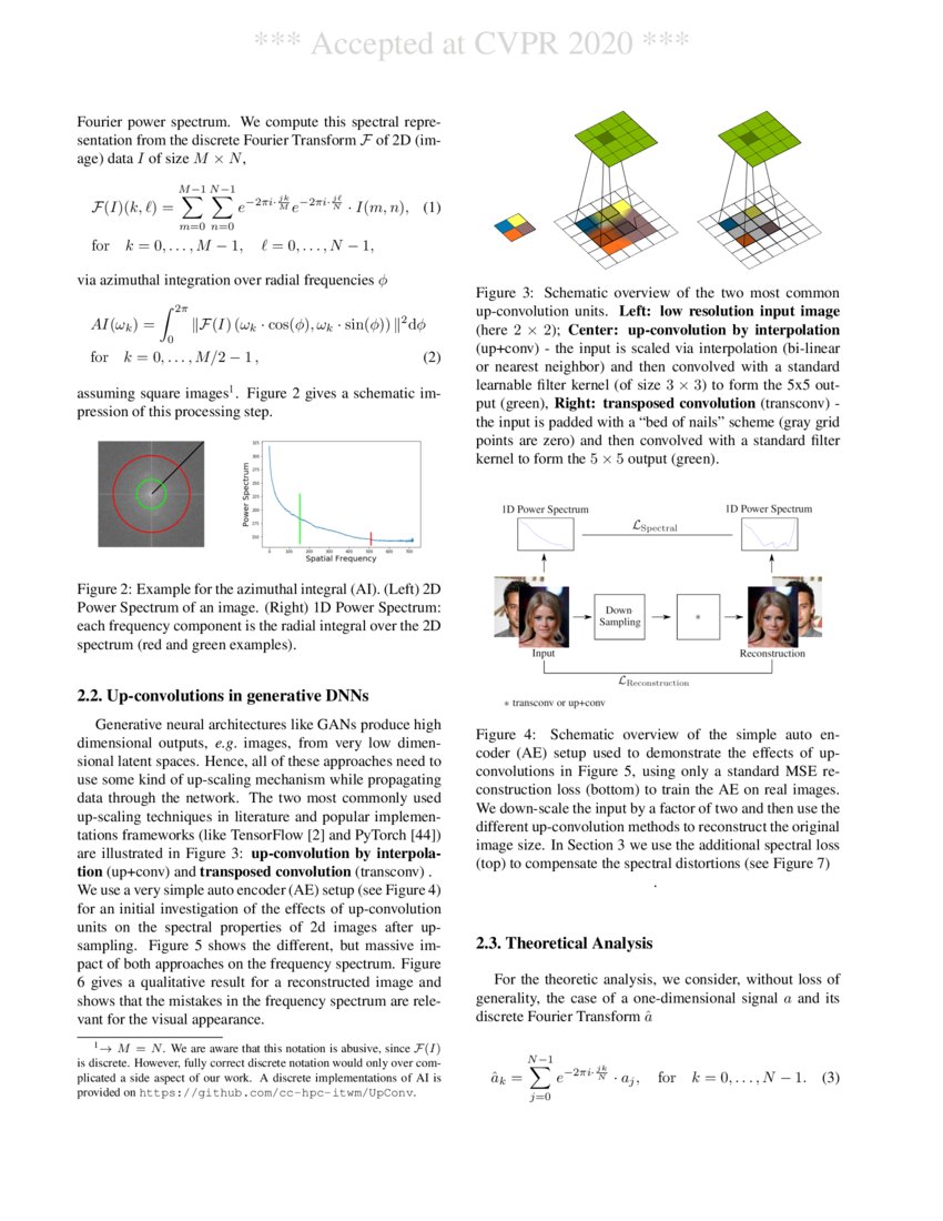 Watch your Up-Convolution: CNN Based Generative Deep Neural Networks ...