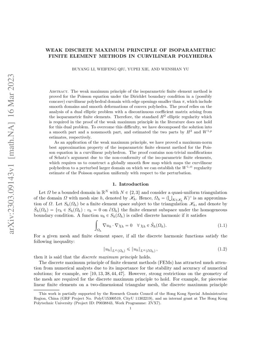 Weak Discrete Maximum Principle Of Isoparametric Finite Element Methods In Curvilinear Polyhedra