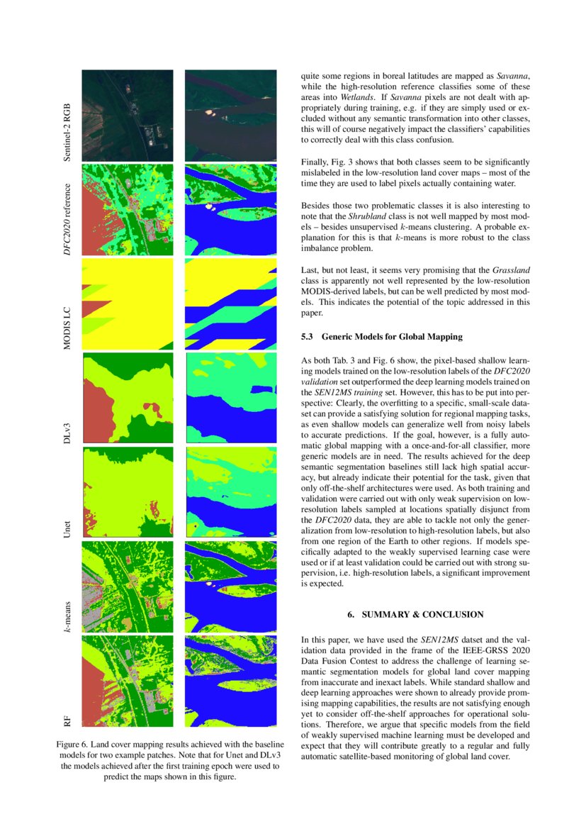 Weakly Supervised Semantic Segmentation of Satellite Images for Land ...