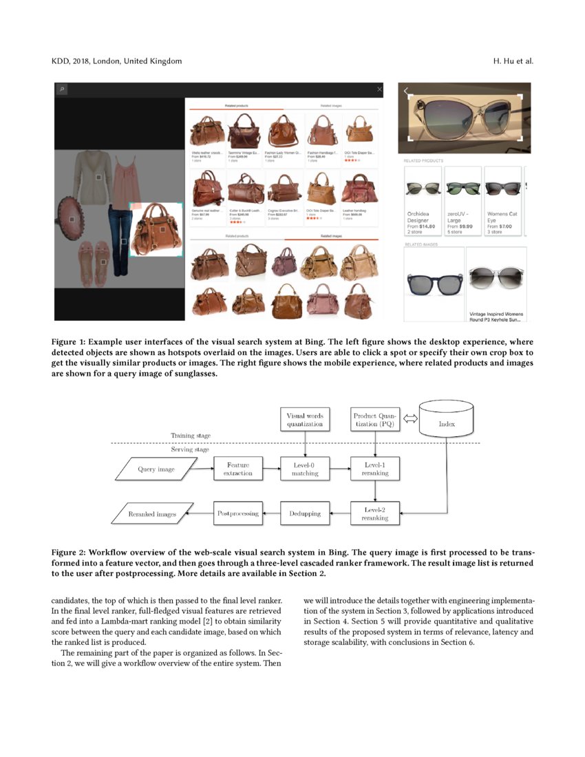 Web-Scale Responsive Visual Search at Bing | DeepAI