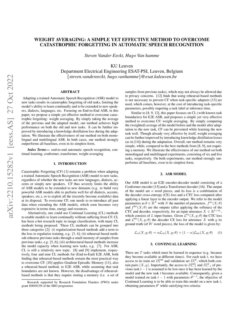 Weight Averaging: A Simple Yet Effective Method to Overcome ...
