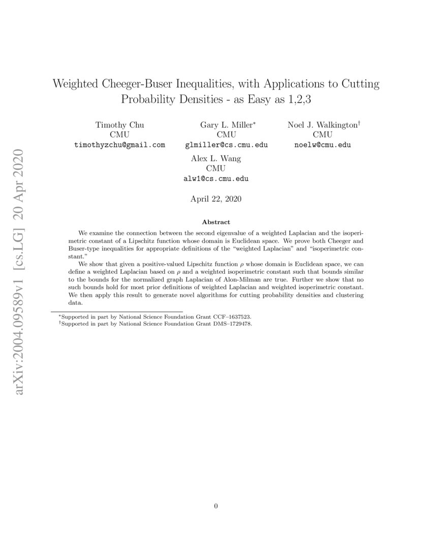 Weighted Cheeger and Buser Inequalities, with Applications to ...