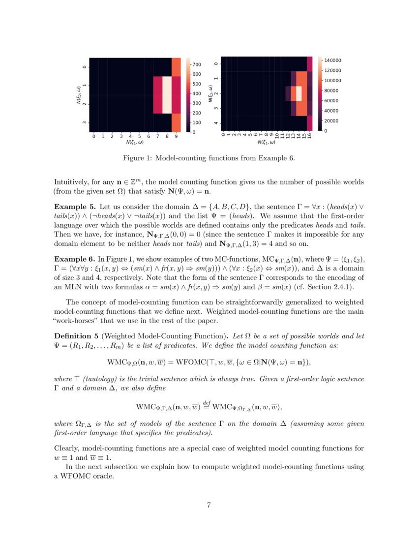 Weighted First-Order Model Counting in the Two-Variable Fragment With Counting Quantifiers | DeepAI