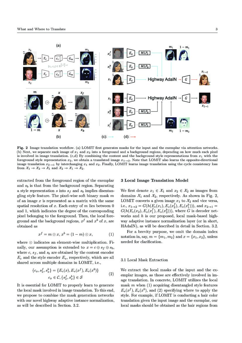 What and Where to Translate: Local Mask-based Image-to-Image ...