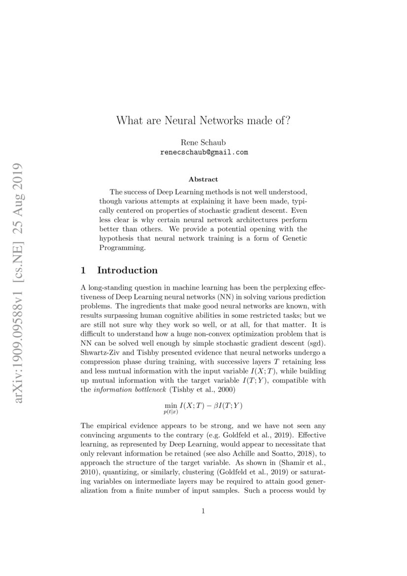 What are Neural Networks made of? | DeepAI
