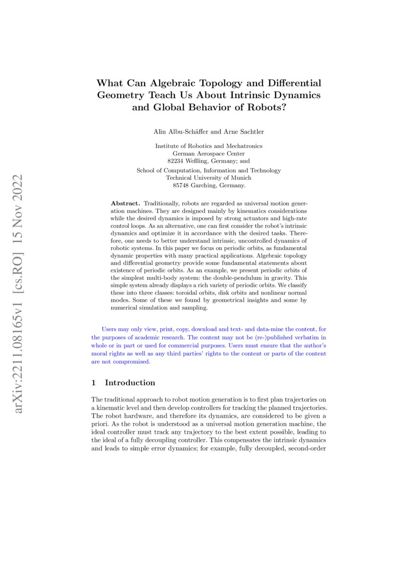 What Can Algebraic Topology and Differential Geometry Teach Us About ...