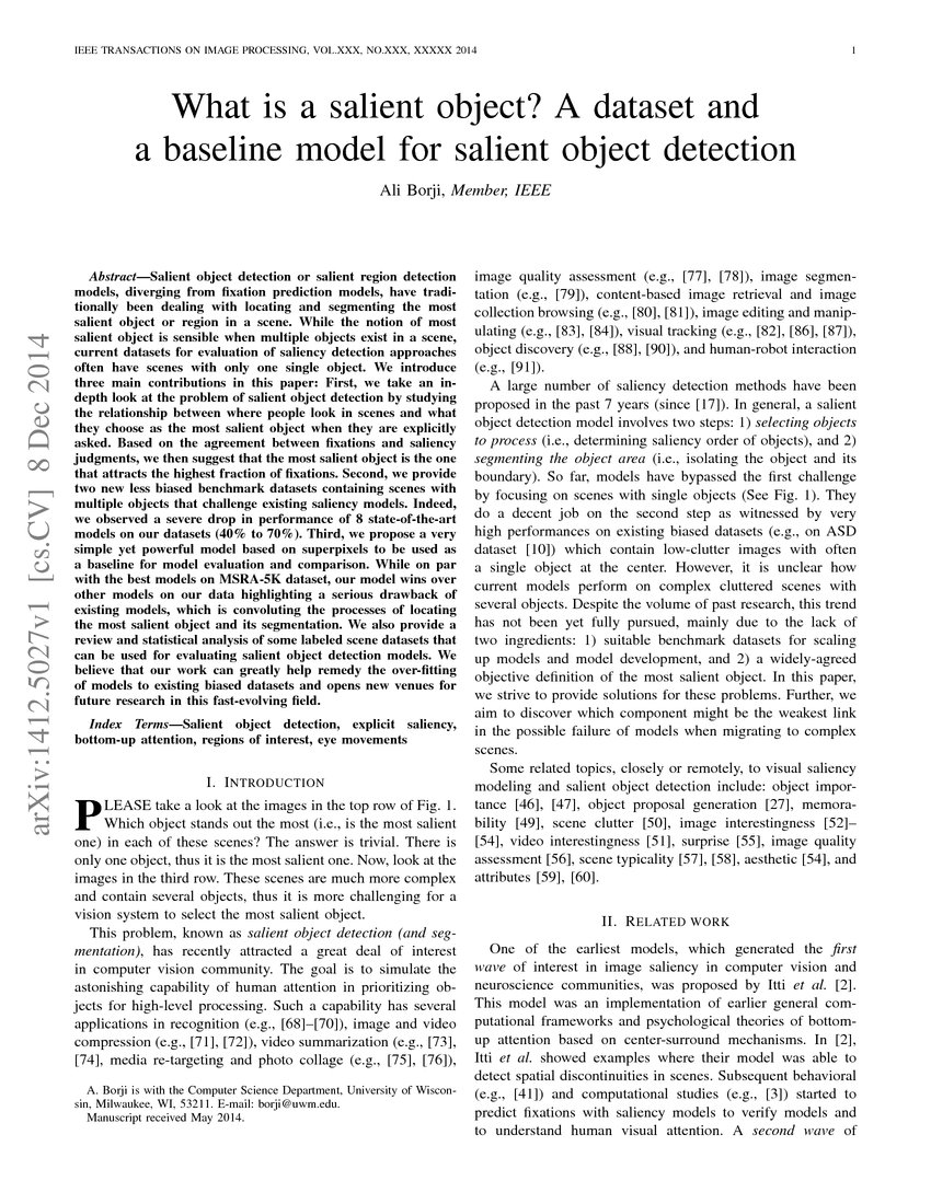 What Is A Salient Object A Dataset And A Baseline Model For Salient 7847