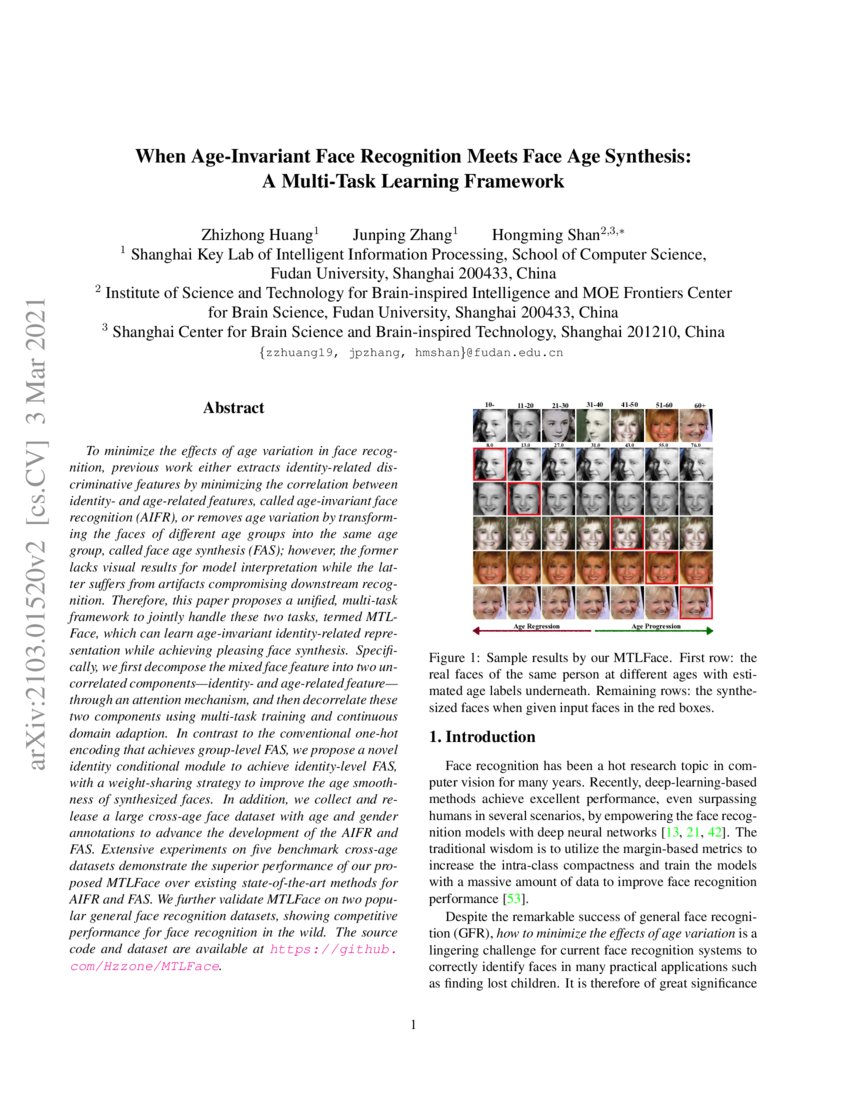 When Age Invariant Face Recognition Meets Face Age Synthesis A Multi Task Learning Framework