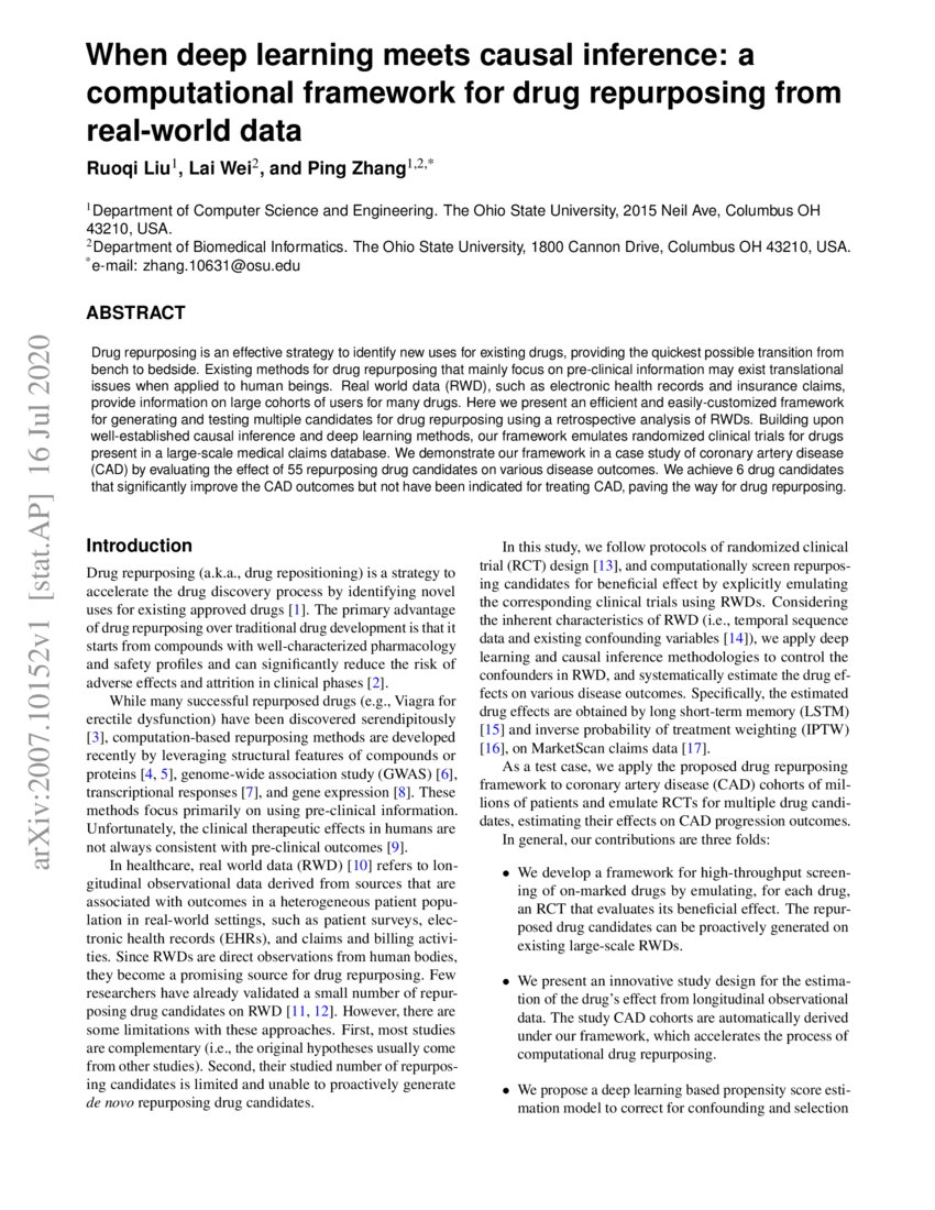 When deep learning meets causal inference: a computational framework ...