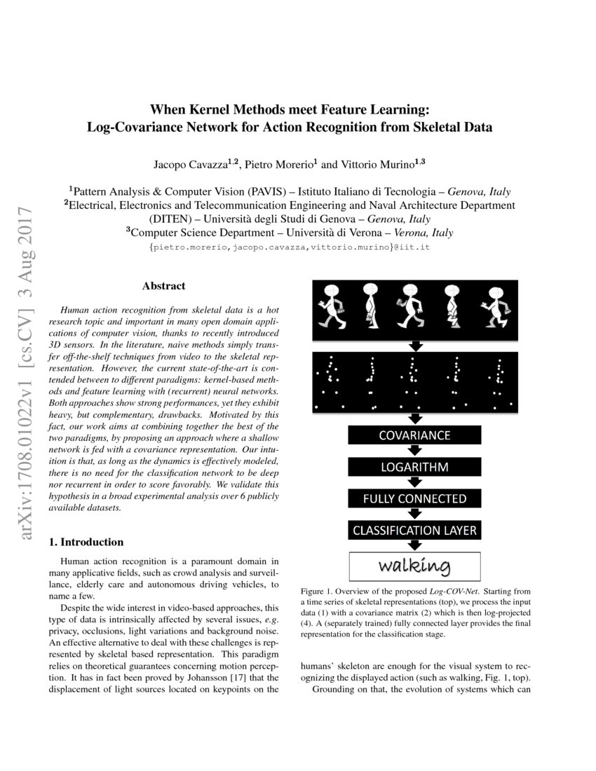When Kernel Methods Meet Feature Learning Log Covariance Network For Action Recognition From