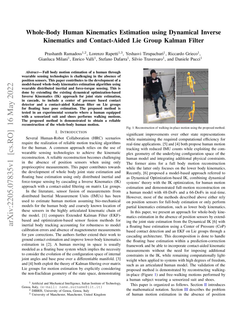 Whole-Body Human Kinematics Estimation using Dynamical Inverse ...
