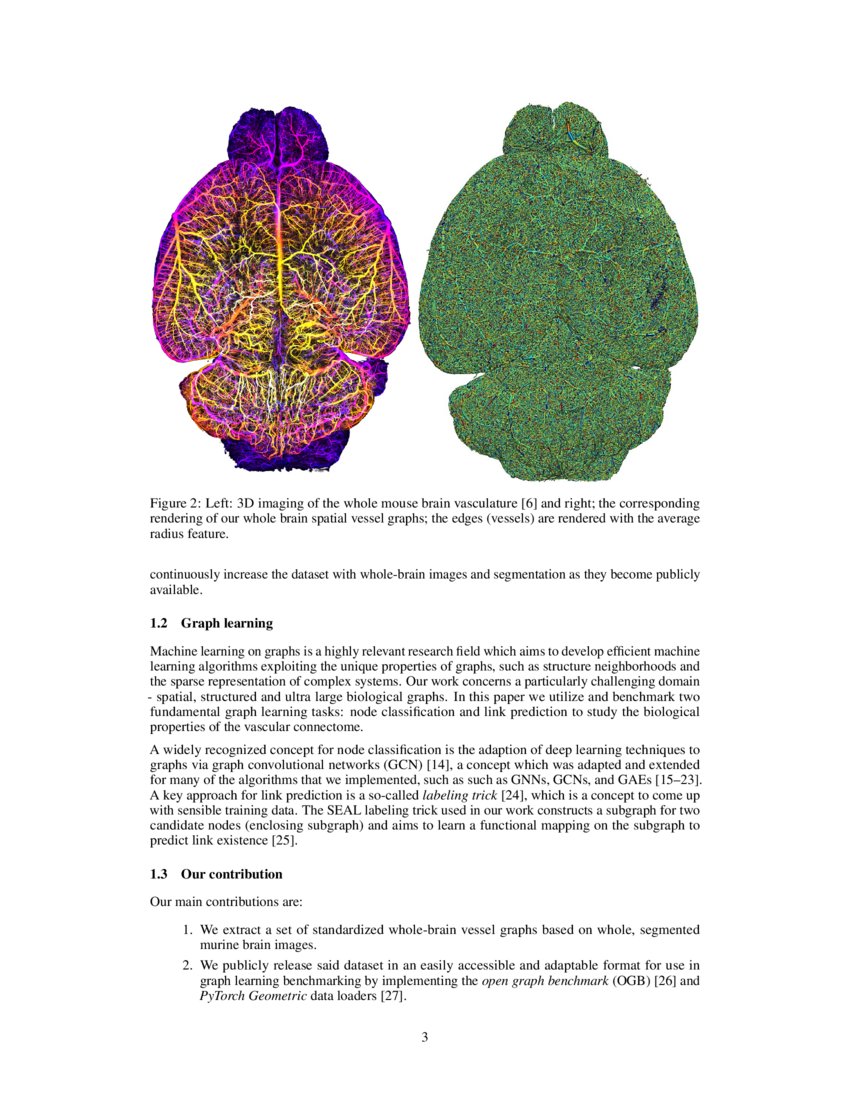 Whole Brain Vessel Graphs: A Dataset and Benchmark for Graph Learning ...