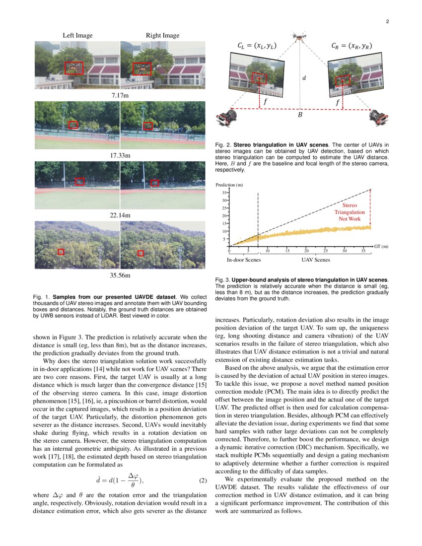 Why Does Stereo Triangulation Not Work In Uav Distance Estimation Deepai