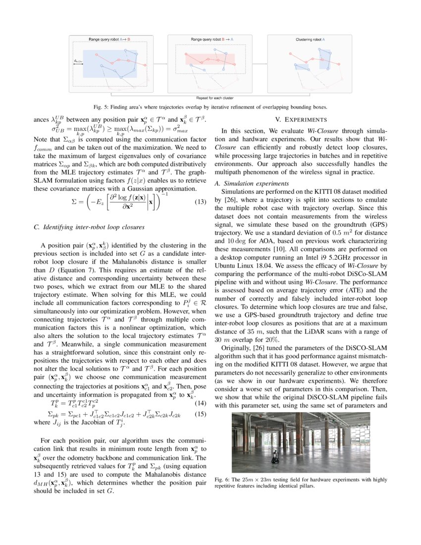 Wi Closure Reliable And Efficient Search Of Inter Robot Loop Closures Using Wireless Sensing 