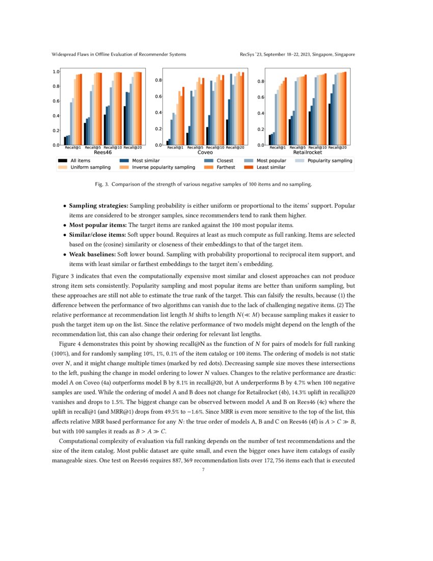 Widespread Flaws In Offline Evaluation Of Recommender Systems Deepai