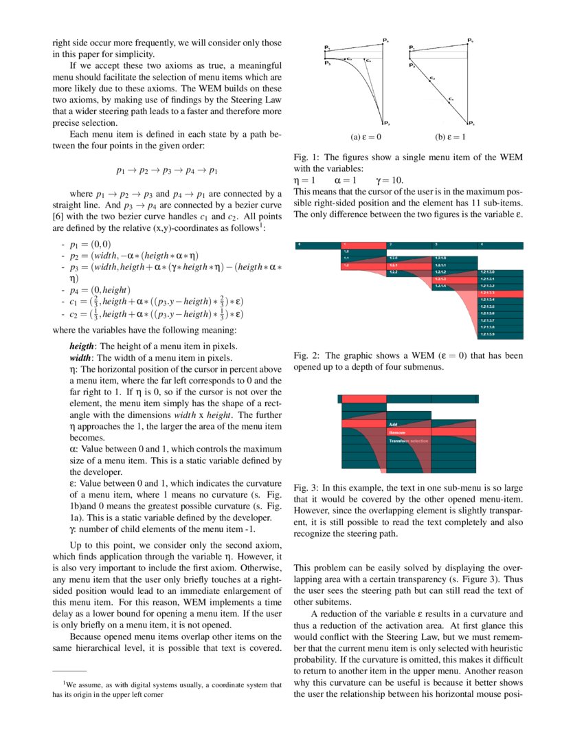 Wing Expansion Menu - An approach for faster and more precise ...