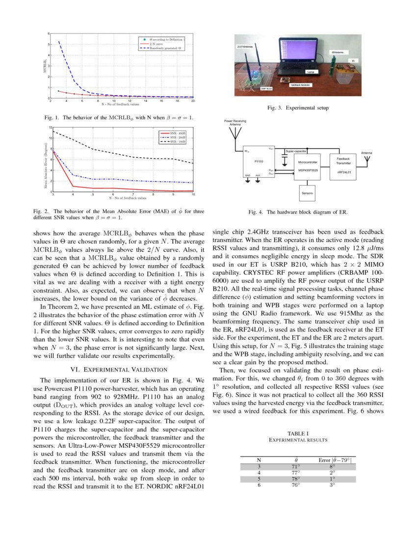 Wireless Energy Beamforming Using Signal Strength Feedback | DeepAI