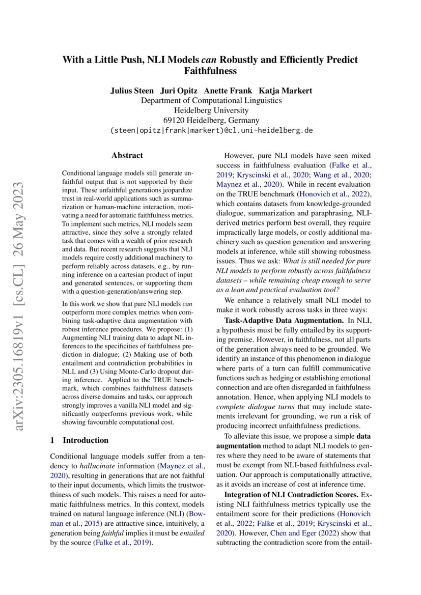 With a Little Push, NLI Models can Robustly and Efficiently Predict ...