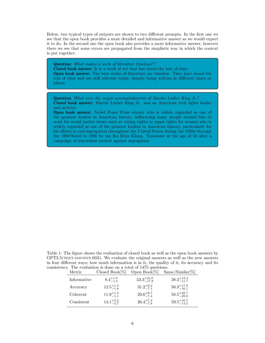Writing your own book: A method for going from closed to open book QA to improve robustness and ...