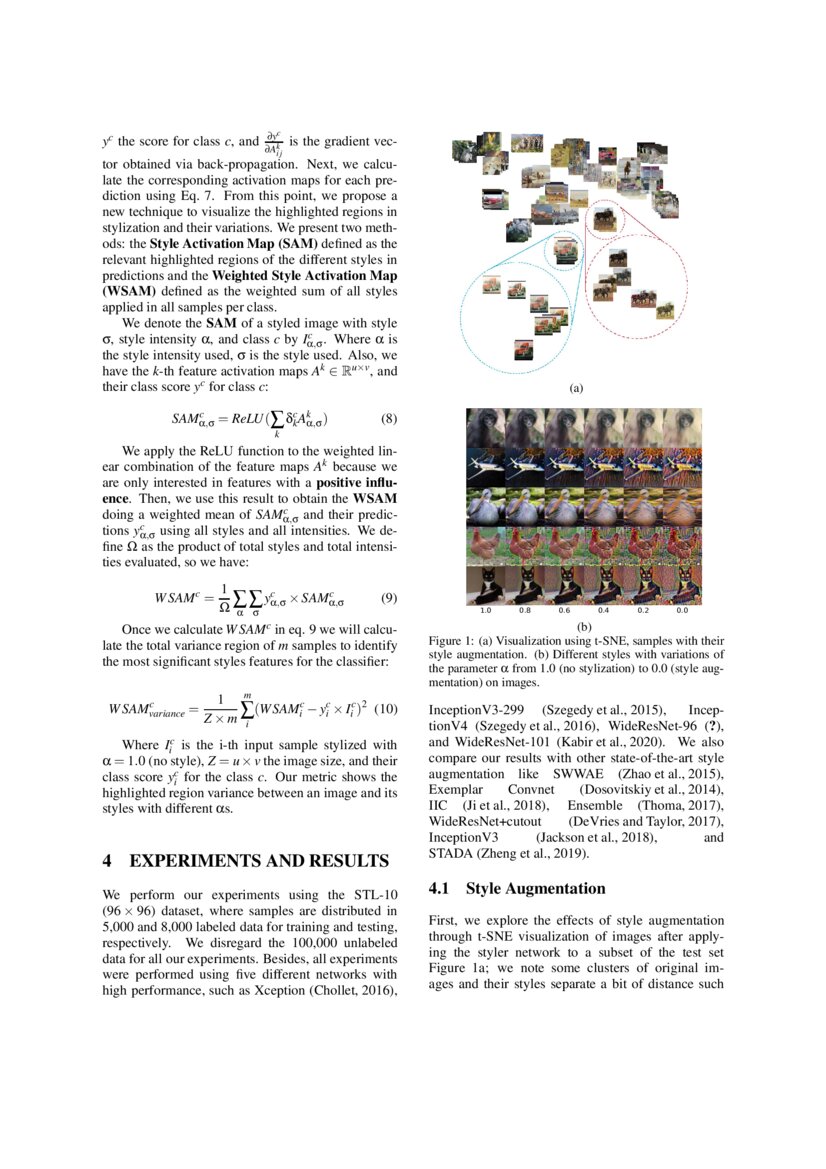 Wsam Visual Explanations From Style Augmentation As Adversarial Attacker And Their Influence In