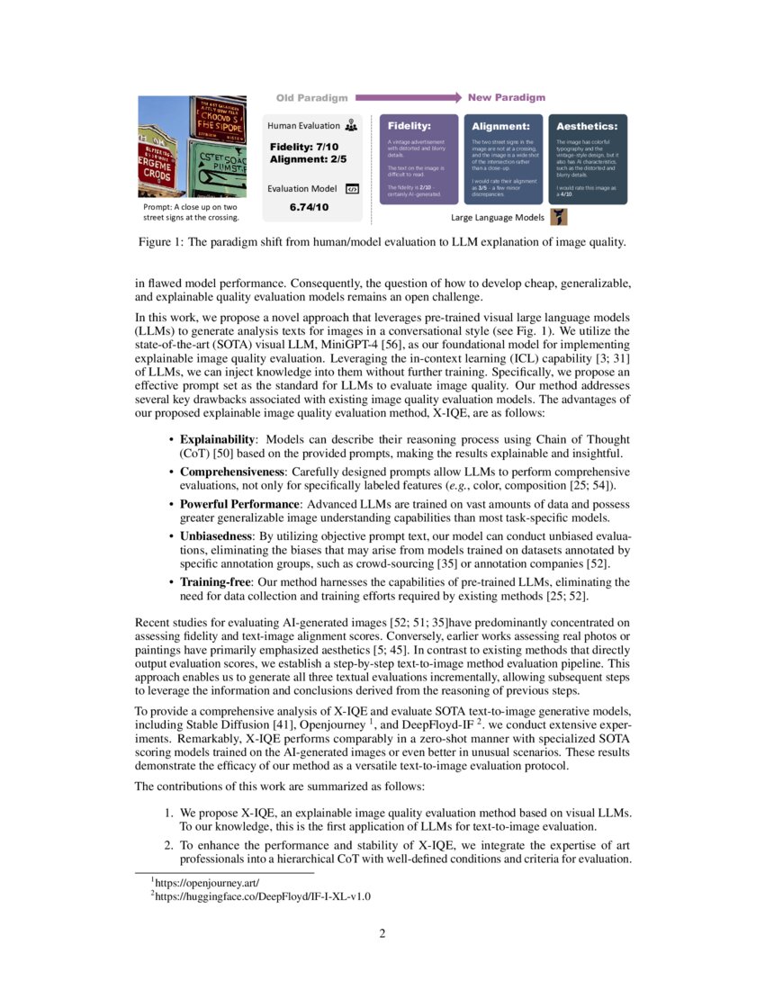 X-IQE: eXplainable Image Quality Evaluation for Text-to-Image Generation with Visual Large ...