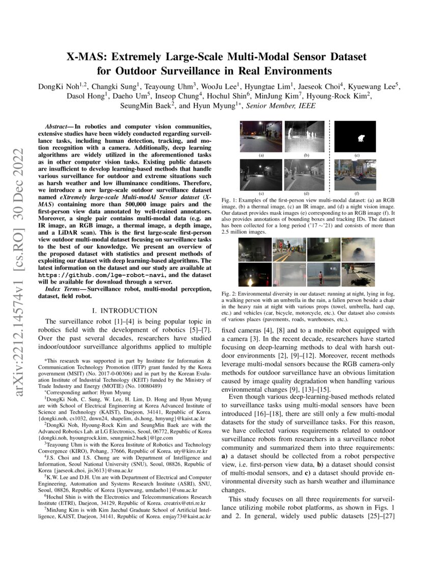 X-MAS: Extremely Large-Scale Multi-Modal Sensor Dataset for Outdoor ... X-MAS: Extremely Large-Scale Multi-Modal Sensor Dataset for Outdoor ...