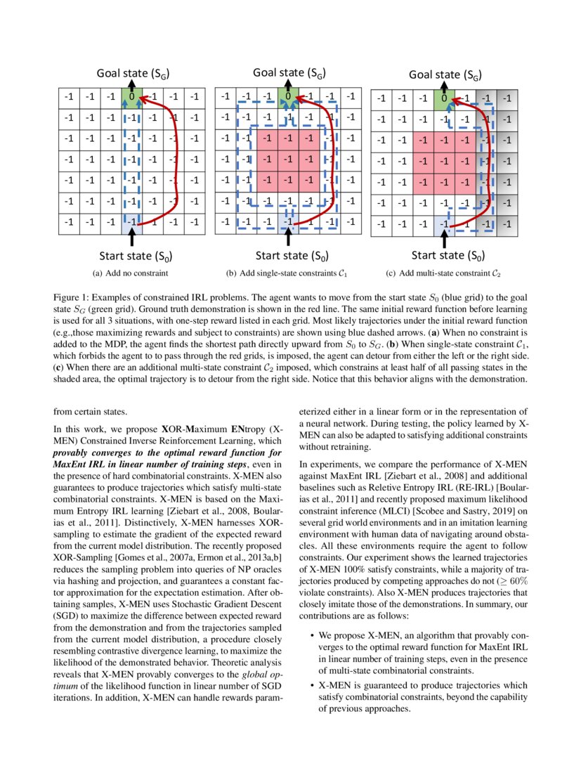 X-MEN: Guaranteed XOR-Maximum Entropy Constrained Inverse Reinforcement ...
