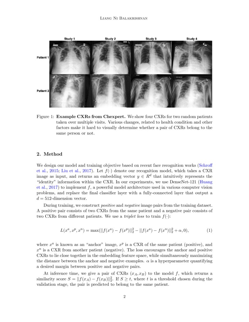 X-ray Recognition: Patient identification from X-rays using a ...