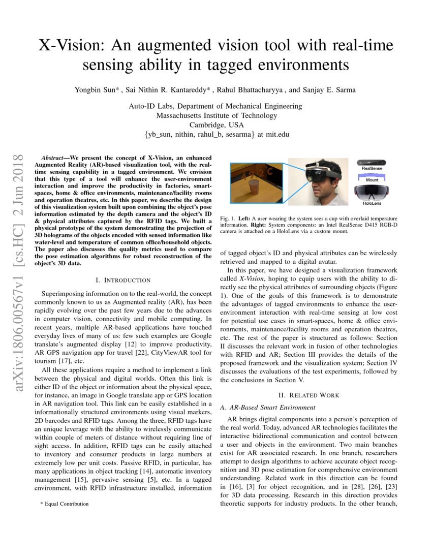 X-Vision: An augmented vision tool with real-time sensing ability in ...