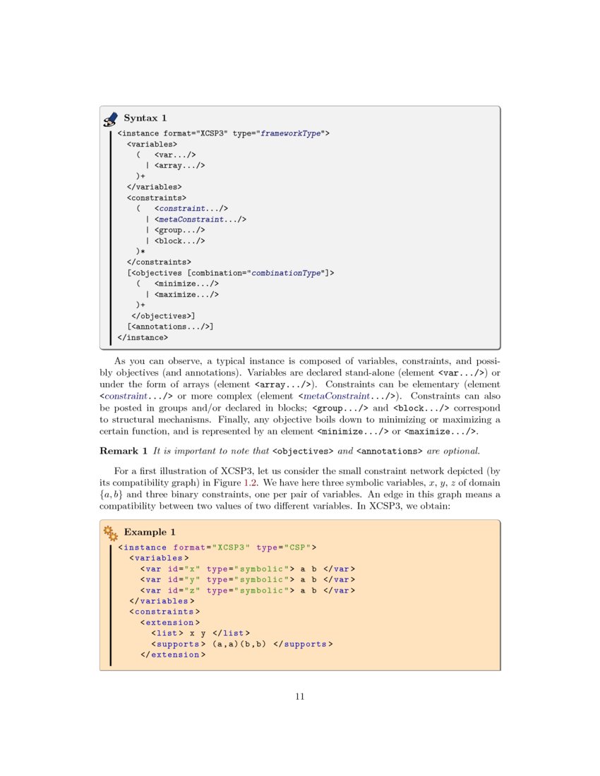 Xcsp3 An Integrated Format For Benchmarking Combinatorial Constrained Problems Deepai