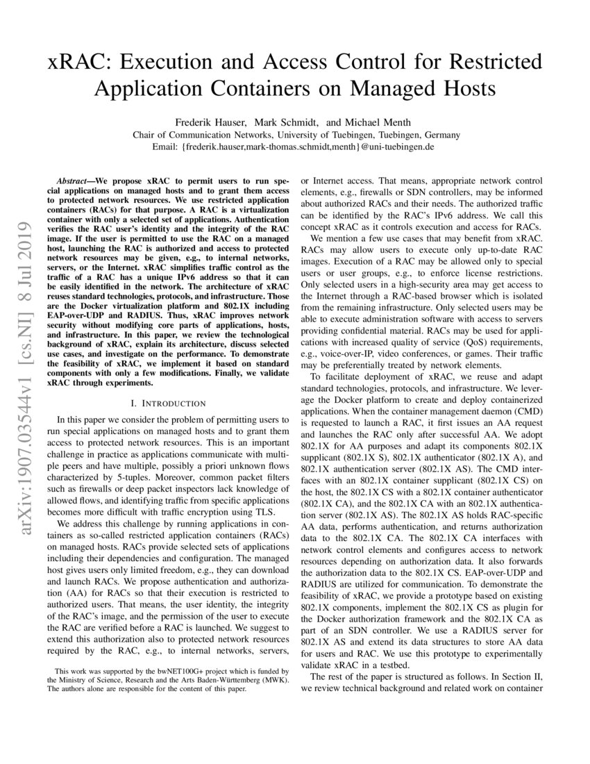 xRAC: Execution and Access Control for Restricted Application ...