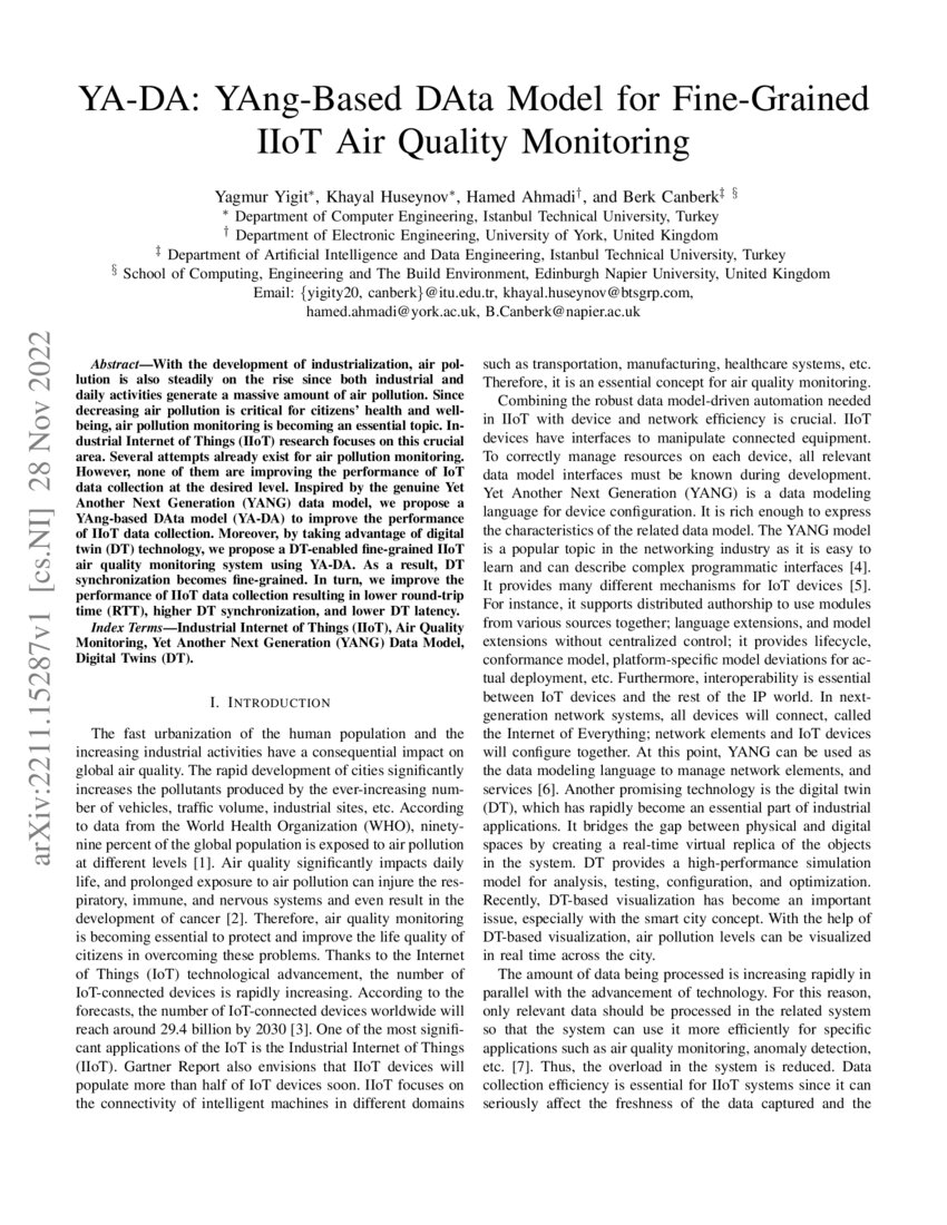YA-DA: YAng-Based DAta Model for Fine-Grained IIoT Air Quality Monitoring | DeepAI