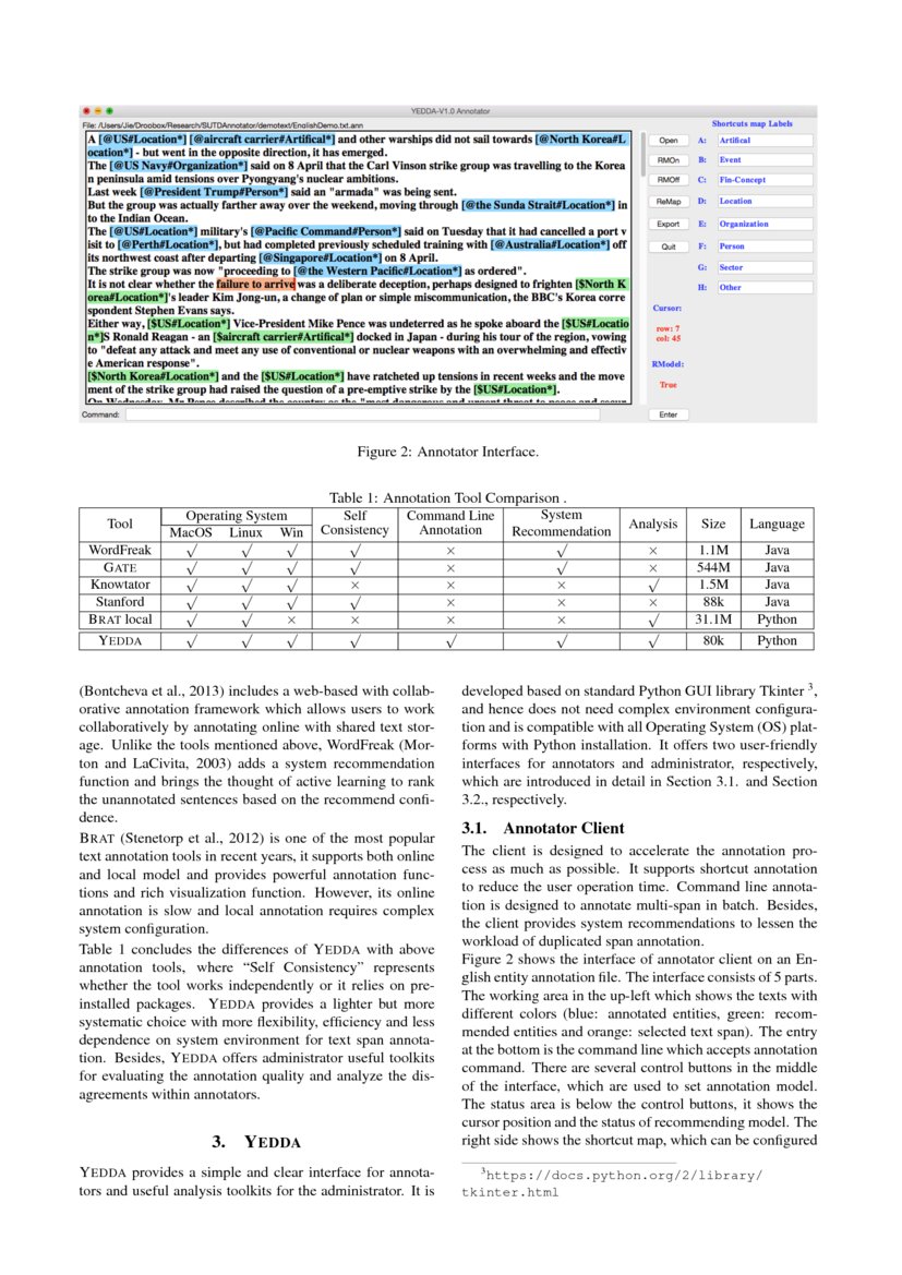 YEDDA: A Lightweight Collaborative Text Span Annotation Tool | DeepAI