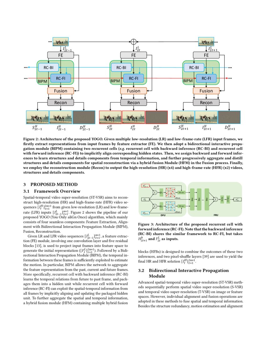 You Only Align Once Bidirectional Interaction For Spatial Temporal