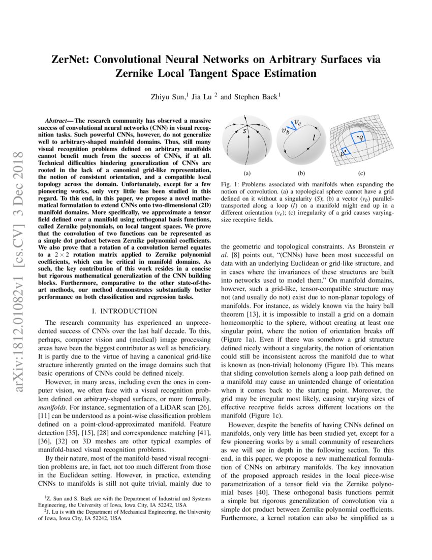 Zernet Convolutional Neural Networks On Arbitrary Surfaces Via Zernike Local Tangent Space