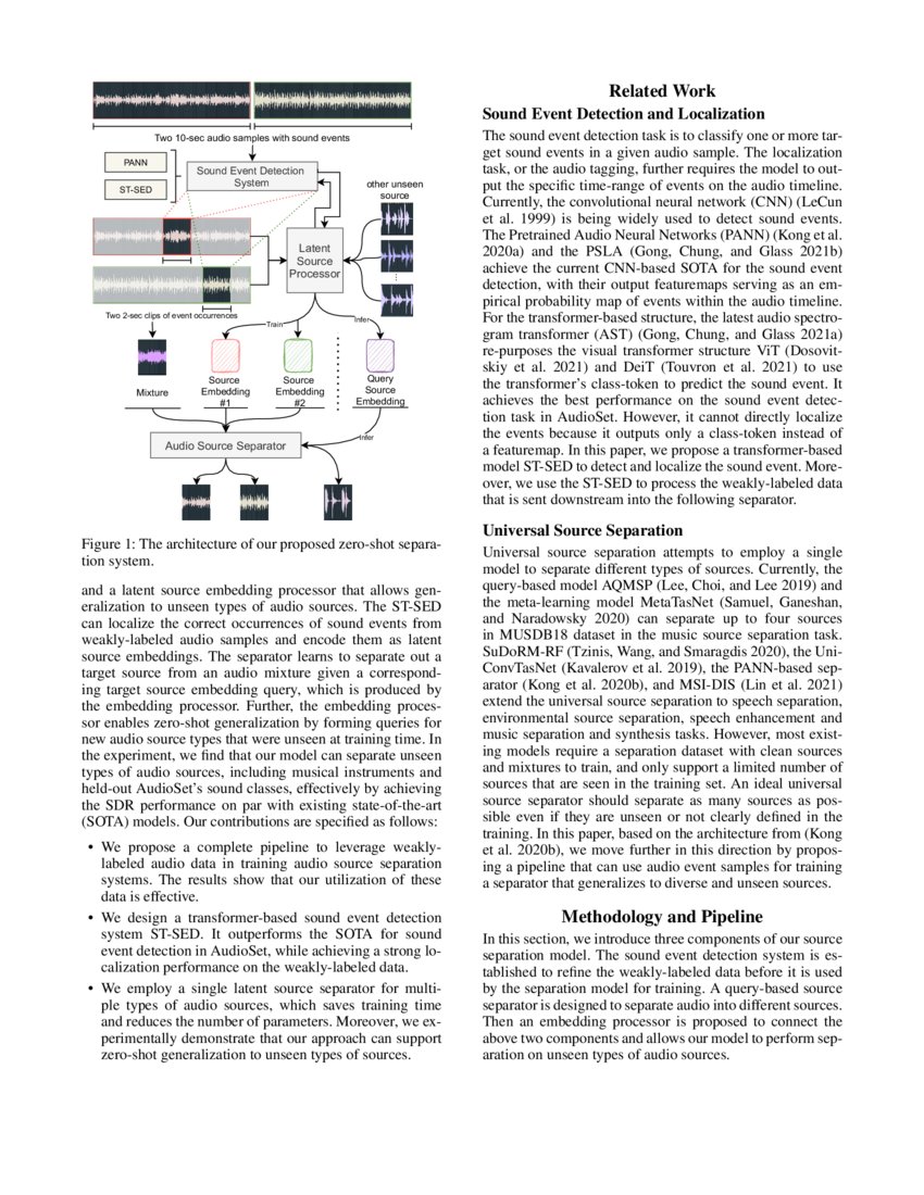 Zero-shot Audio Source Separation through Query-based Learning from Weakly-labeled Data | DeepAI