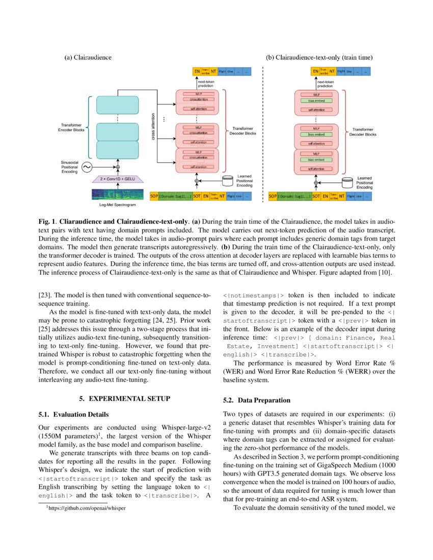 Zero-shot Domain-sensitive Speech Recognition with Prompt-conditioning Fine-tuning | DeepAI
