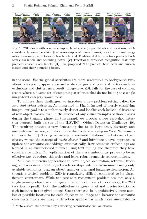 Zero-Shot Object Detection: Learning to Simultaneously Recognize and Localize Novel Concepts ...