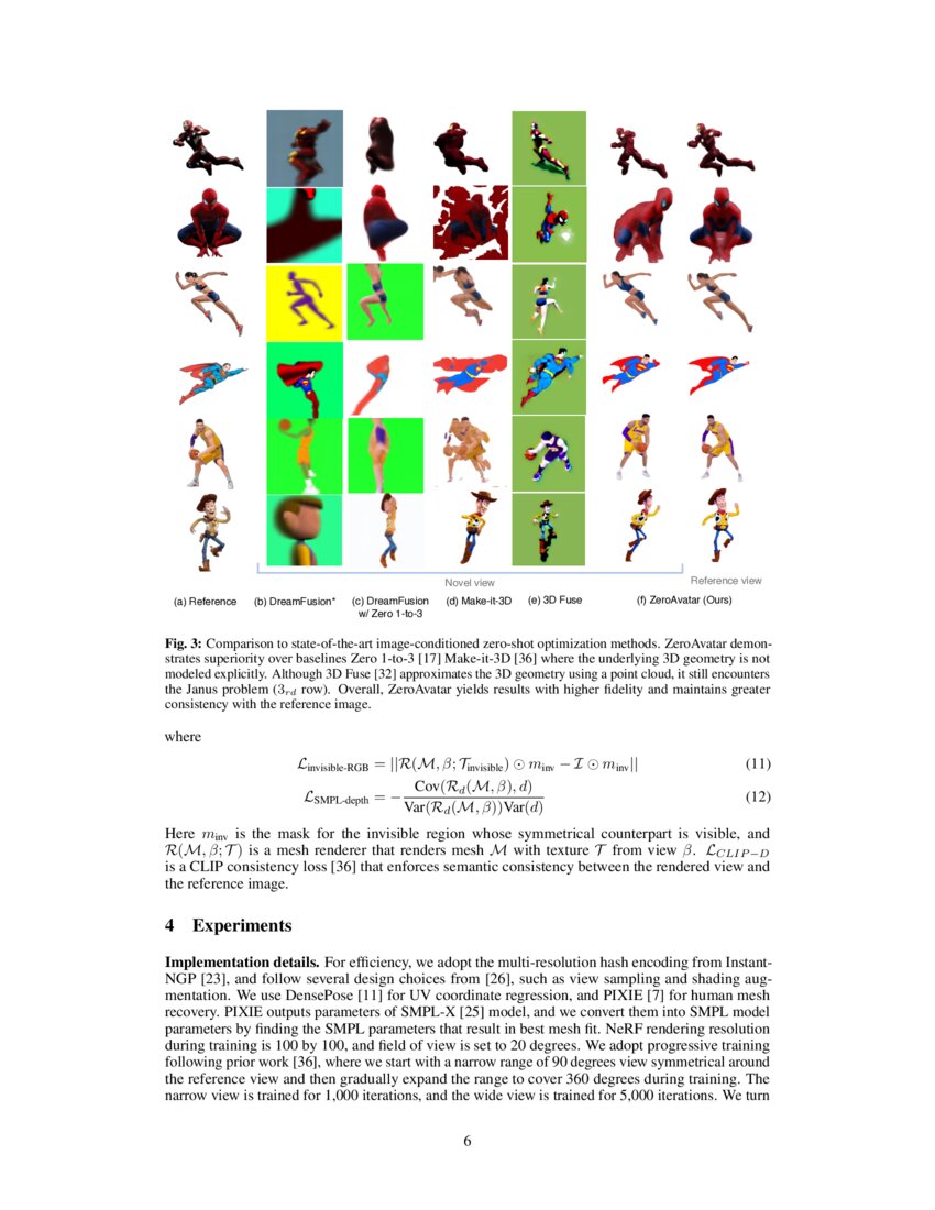 ZeroAvatar: Zero-shot 3D Avatar Generation from a Single Image | DeepAI