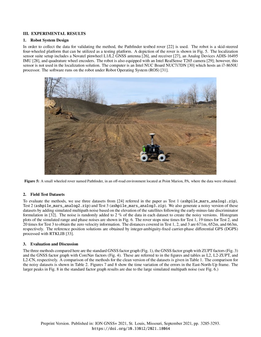 ZUPT Aided GNSS Factor Graph with Inertial Navigation Integration for ...